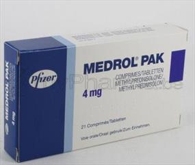 BVBA apotheek Patrick Meysen 3990 Peer : Welkom > MEDROL PAK 4 MG 21 TABL