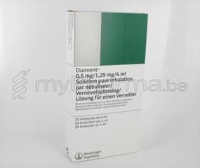 BVBA apotheek Patrick Meysen 3990 Peer : Welkom > DUOVENT 20 MONODOSIS ...