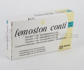 Pharmacie Meysen SPRL 3990 Peer : Home > FEMOSTON CONTI 1MG/5MG 3X28 COMP