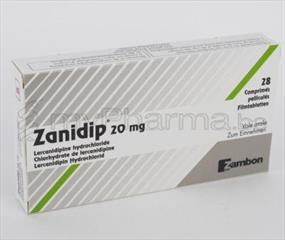 BVBA apotheek Patrick Meysen 3990 Peer : Welkom > ZANIDIP 20 MG 28 TABL