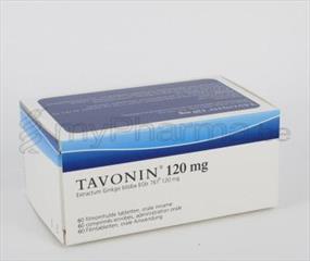 Pharmacie Meysen SPRL 3990 Peer : Home > TAVONIN 120 MG 60 COMP