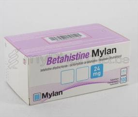 Pharmacie Meysen SPRL 3990 Peer : Home > BETAHISTINE MYLAN 24 MG 100 COMP